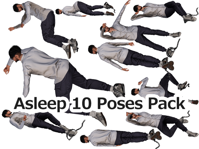 Second Life Marketplace - [STAIN] Asleep 10 Poses Pack