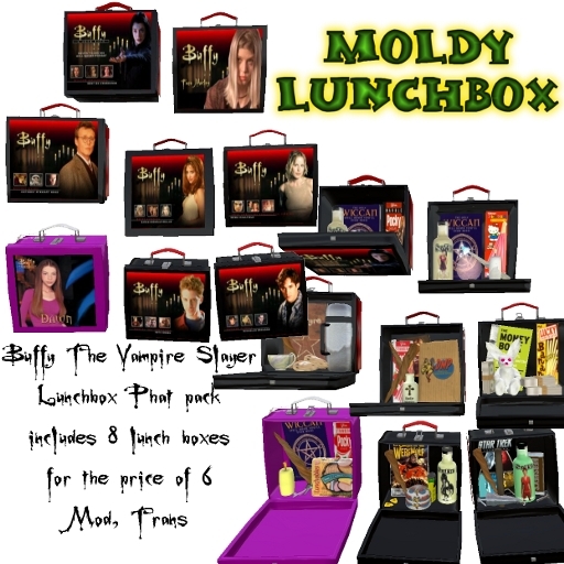 Second Life Marketplace - Buffy Lunchbox Phat Pack (BOXED)
