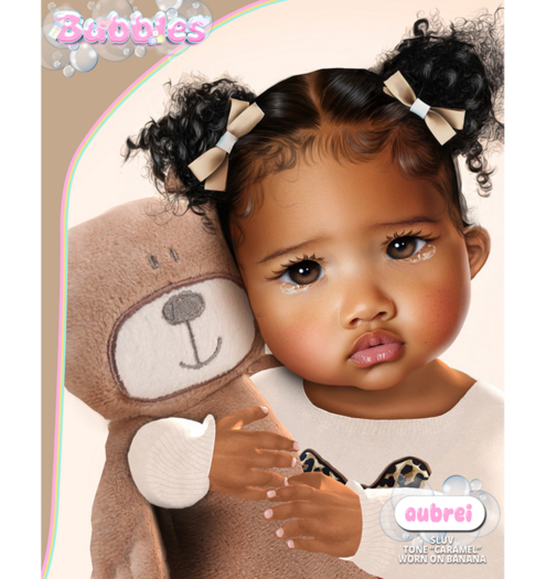 Second Life Marketplace - ' BUBBLES. Aubrei Skin "CARAMEL" (Banana)