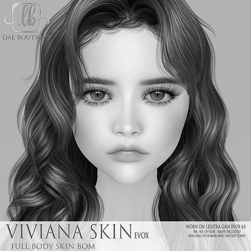 Second Life Marketplace - DEMO VIVIANA SKIN EVOX Full Body BOM