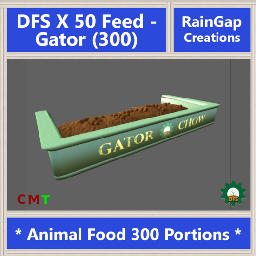 Second Life Marketplace - DFS FEED - GATOR (300) X 50 ACTUAL ITEM