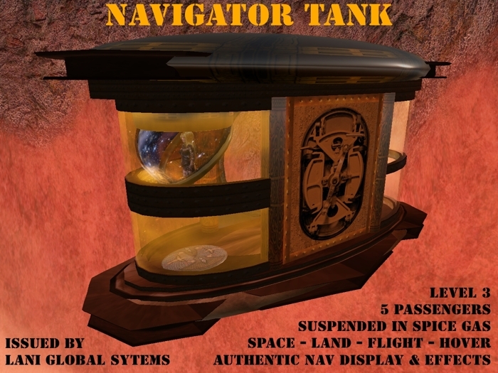 Second Life Marketplace - NAVIGATOR TANK, LEVEL 3, Lani Global Systems
