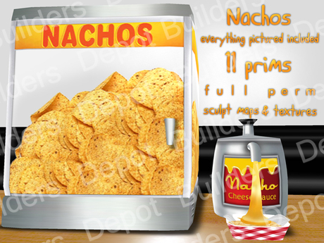 Second Life Marketplace - FULL PERM Nacho Machines Sculpt Maps & Textures