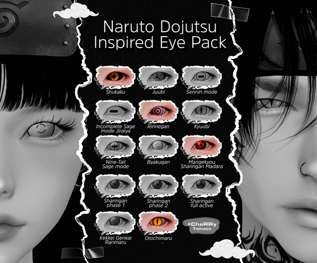 Second Life Marketplace - #CheRRy Tomato DEMO - Naruto Dojutsu Inspired ...