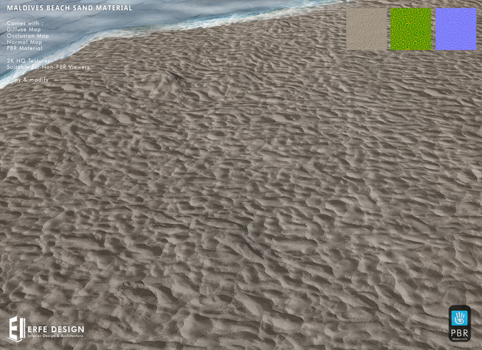 Second Life Marketplace - Maldives Beach Sand Material PBR [Erfe Design]*