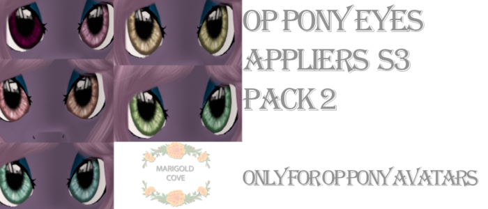 Second Life Marketplace - [MC] OP Pony Eyes [S3- Pack 2]