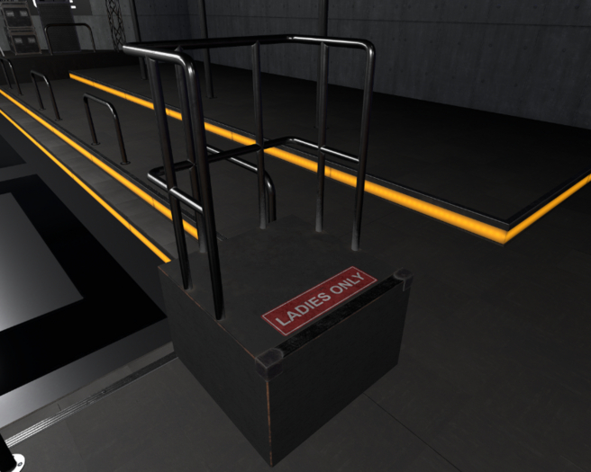 Second Life Marketplace - Dance Platform Stage Step Up Ladies Only PBR