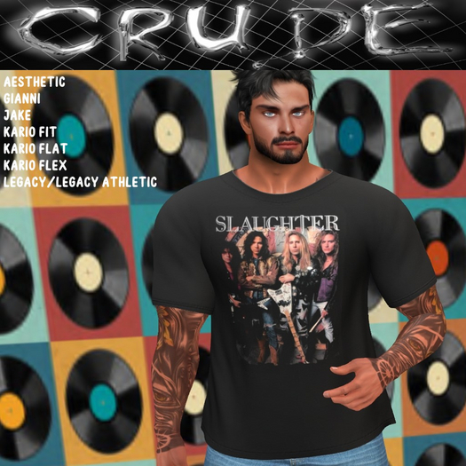 Second Life Marketplace - Slaughter Concert Men's T-Shirt (MCT)