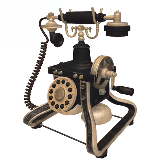 Second Life Marketplace - .:shamhat:. 1890s rotary telephone
