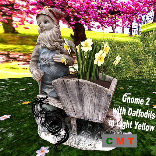 Second Life Marketplace - Gnome 2 with Daffodils in Light Yellow