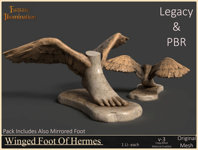 Second Life Marketplace - Winged Foot Of Hermes