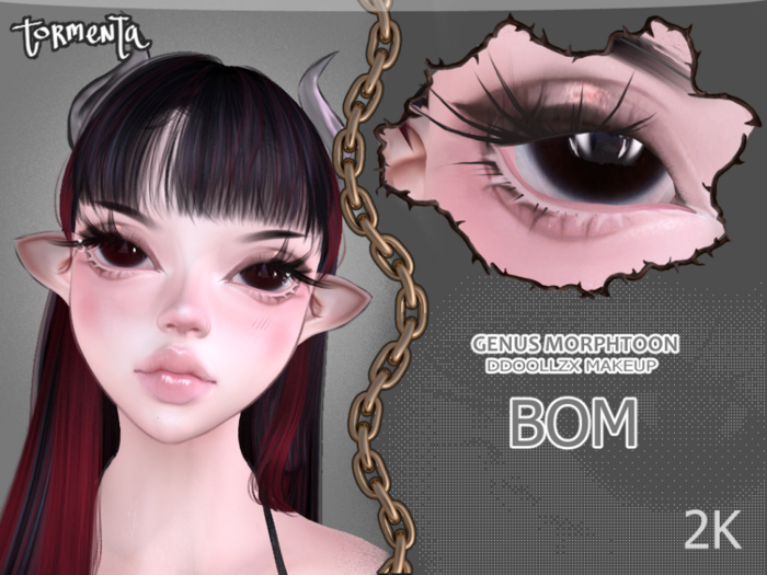 Second Life Marketplace - [Tormenta] Eyeshadow DDOOLLZX - GENUS ...