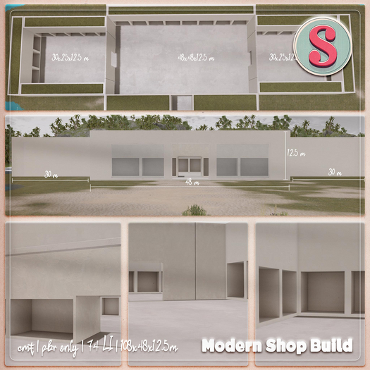 Second Life Marketplace - Sass (Modern Shop/Event Build)