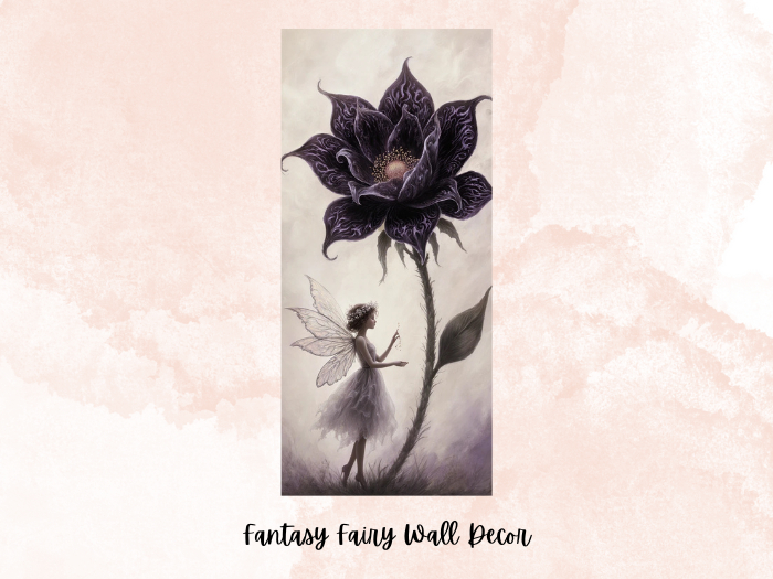 Second Life Marketplace - Fantasy Fairy Wall Decor, Mystical Art Print ...