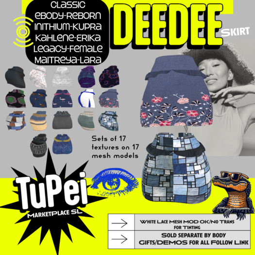 Second Life Marketplace - TuPei DeeDee Skirt - Set of 17 for Kahlene-Erika