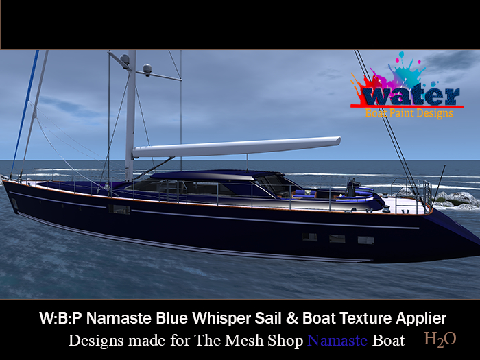 Second Life Marketplace - W:B:P:Namaste-Blue Whisper Boat&Sail Texture ...