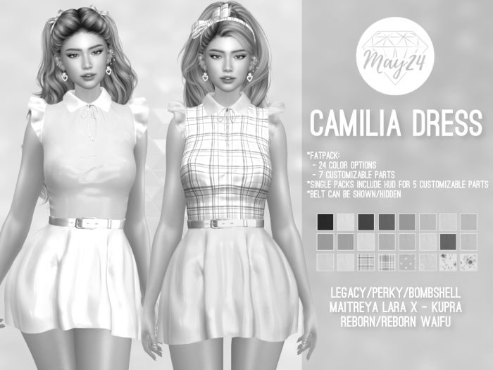 Second Life Marketplace - Camilia Dress DEMO