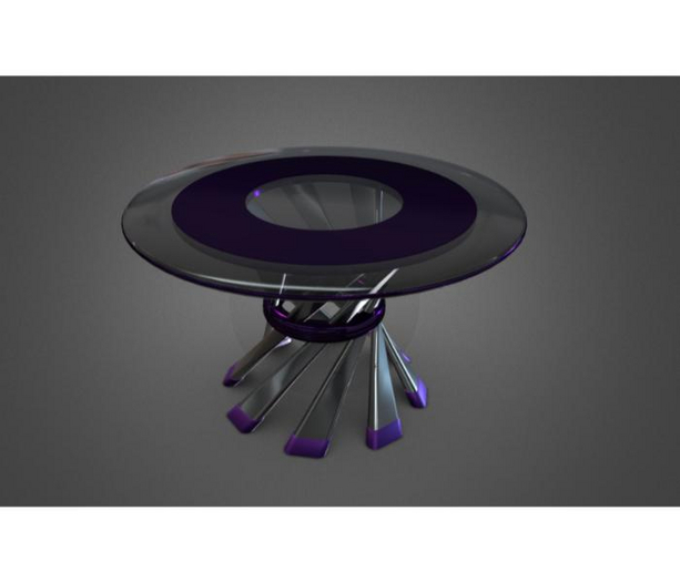Second Life Marketplace - Modern Purple Glass Table