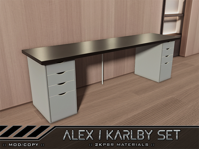 Second Life Marketplace - [Black Industries] Alex Drawer / Karlby ...