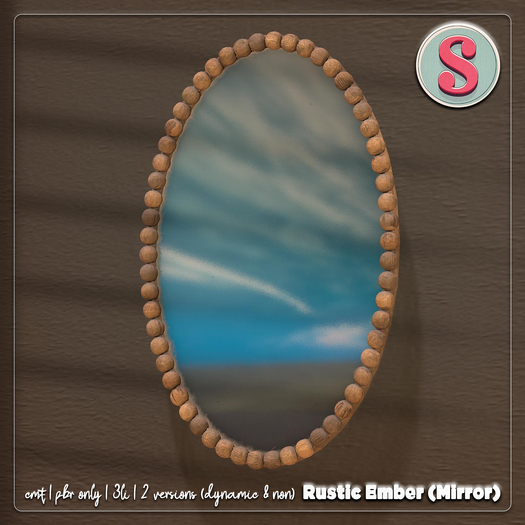 Second Life Marketplace - Sass (Rustic Ember Mirror)