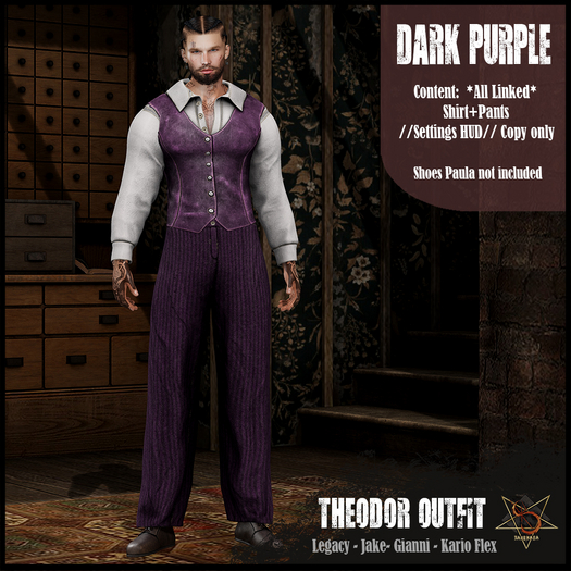 Second Life Marketplace - //RKS// Theodor Outfit - DarkPurple