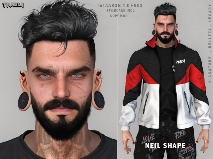 Second Life Marketplace - LEL LELUTKA AARON SHAPE 4.0 EVOX / TIVOLI INC