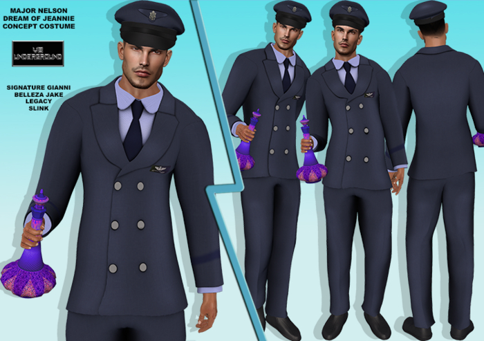 Second Life Marketplace - **MAJOR NELSON V2 UNIFORM (JEANNIE OF DREAM ...