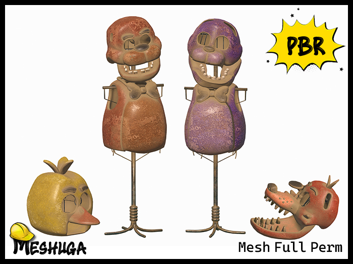 Second Life Marketplace - Meshuga PBR Abandoned Puppet Mannequins FULL ...