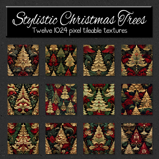 Second Life Marketplace - *Wallflowers* Stylistic Christmas Trees