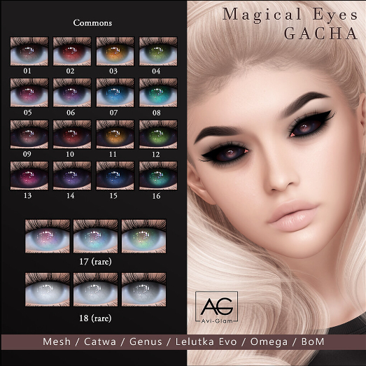 Second Life Marketplace - AG. Magical Eyes Gacha - Genus - 10