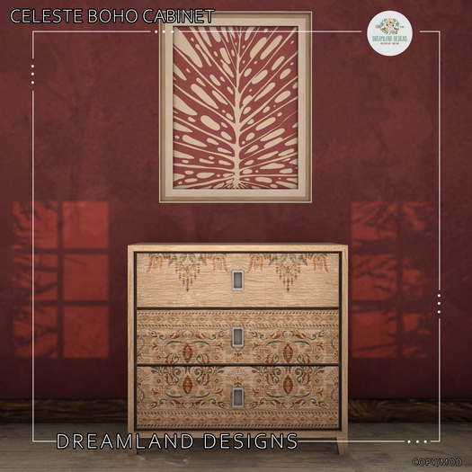 Second Life Marketplace - DD Celeste Boho Cabinet