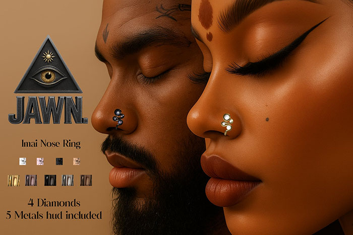 Second Life Marketplace - Jawn. Imai Nose Piercing DEMO