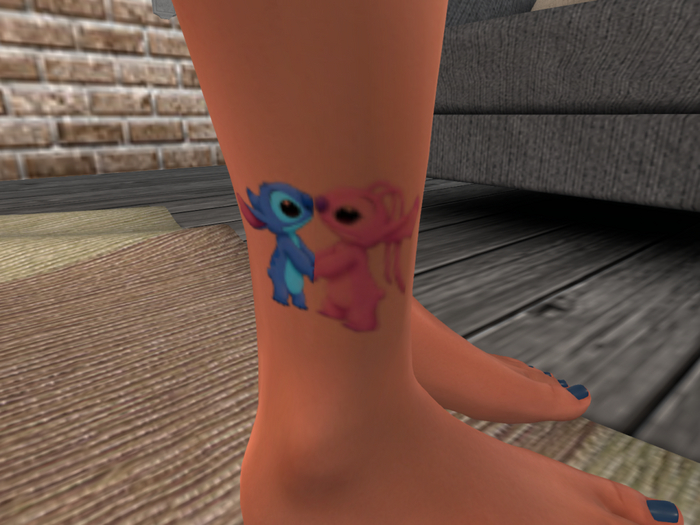 Second Life Marketplace - D.K. Stitch & Angel lower leg Bom Tattoo
