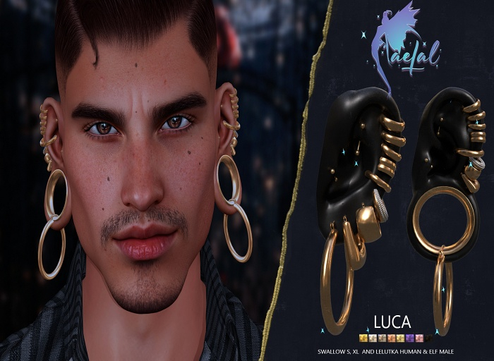 Second Life Marketplace - FaeTal - Luca - LeLutka Human & Elf Male DEMO