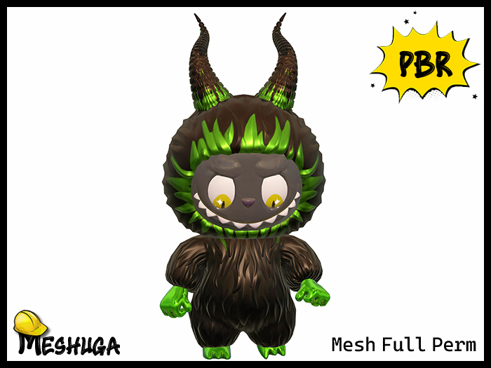 Second Life Marketplace - Meshuga PBR Lulubu Monster Doll - Horns FULL ...