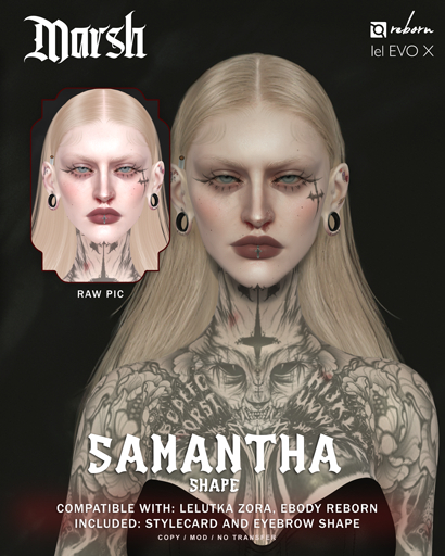 Second Life Marketplace - Marsh - Samantha Shape (Lel Zora X Ebody)