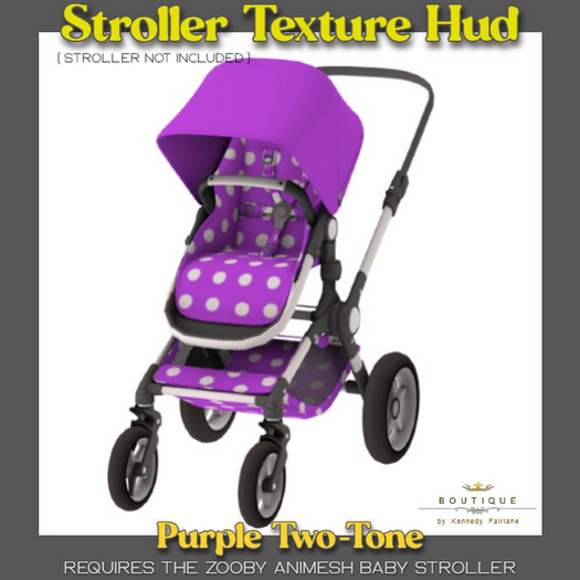 Second Life Marketplace - Stroller Texture HUD Polka Dots - PURPLE TWO ...