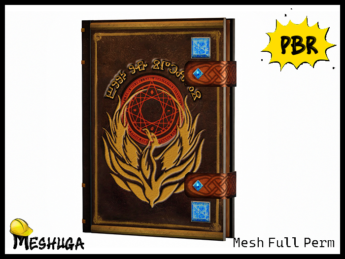 Second Life Marketplace - Meshuga PBR Spell Book FULL PERM MESH