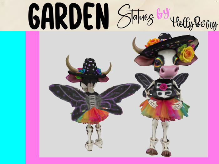 Second Life Marketplace - HB: Rainbow Fairy Cow FuLL PERM