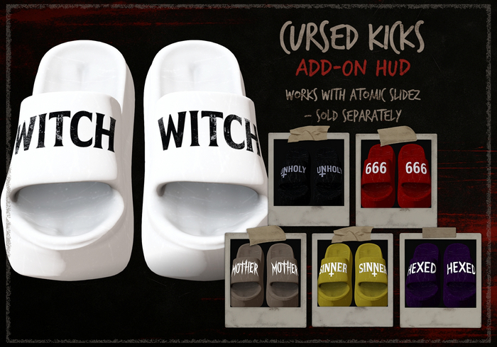 Second Life Marketplace - Cursed Kicks HUD for Atomic Slidez – Graphic ...
