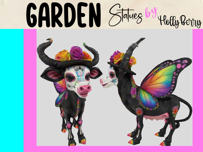 Second Life Marketplace - HB: Sugar Skull Fairy Cow F FuLL PERM