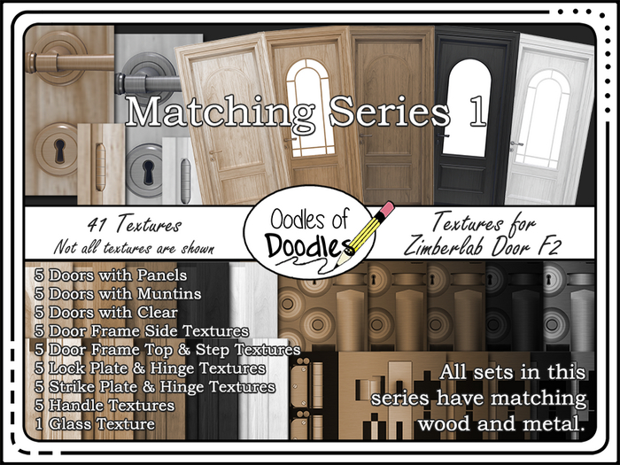 Second Life Marketplace - Oodles of Doodles - Matching Textures for ...