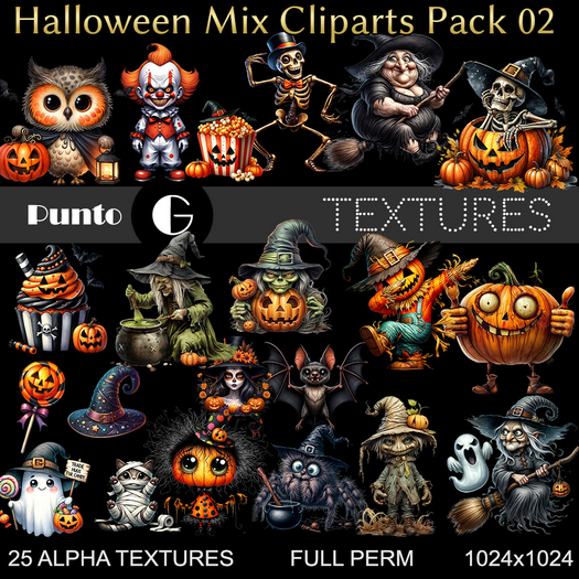 Second Life Marketplace - Full Perm Textures - Halloween Mix Pack 02