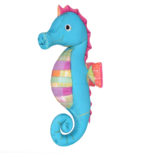 Second Life Marketplace - LL patchwork stuffed seahorse Fullperm plush