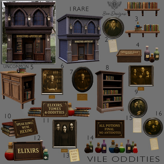 Second Life Marketplace - 01 Bee Designs Vile Oddities RARE