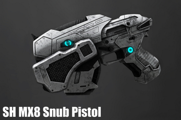 Second Life Marketplace - SH RP Prop Gun - MX8 Snub Pistol (Female Version)