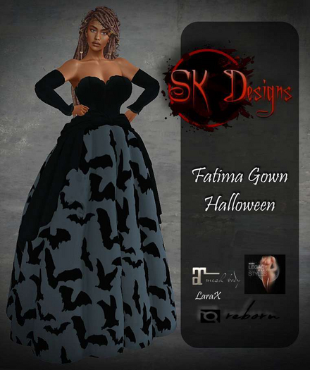 Second Life Marketplace - .::SKD::. Fatima Gown Halloween BK {ADD ME}