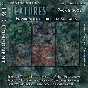 Second Life Marketplace - [ETS002] 6 1024px High Res Coral Reef ...