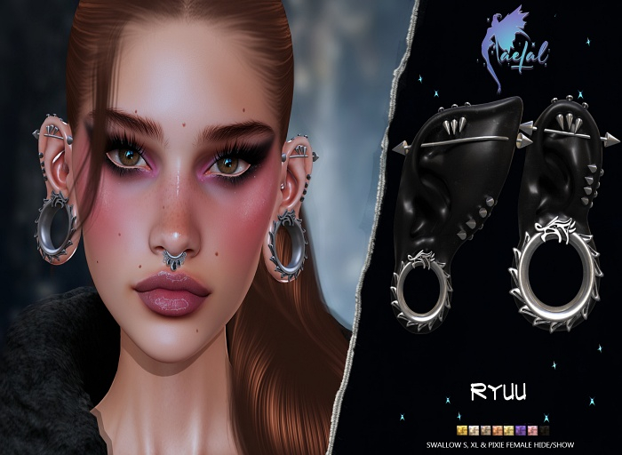 Second Life Marketplace - FaeTal - Ryuu - Swallow S, XL & Pixie Female