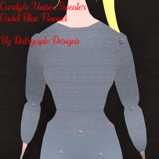 Second Life Marketplace - [Dalrymple Designs] Cardyo Cadet Blue Flannel ...